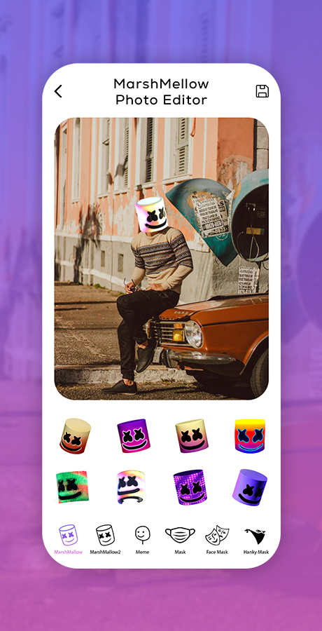 Marshmello Face Mask Photo Editor - Cagoule Photo Editor - Anonymous Face Mask - Image Editor by ...